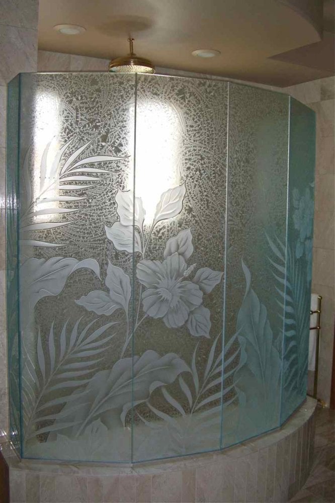 Frosted And Etched Glass Frosted Glass Doors Windows Showers And More