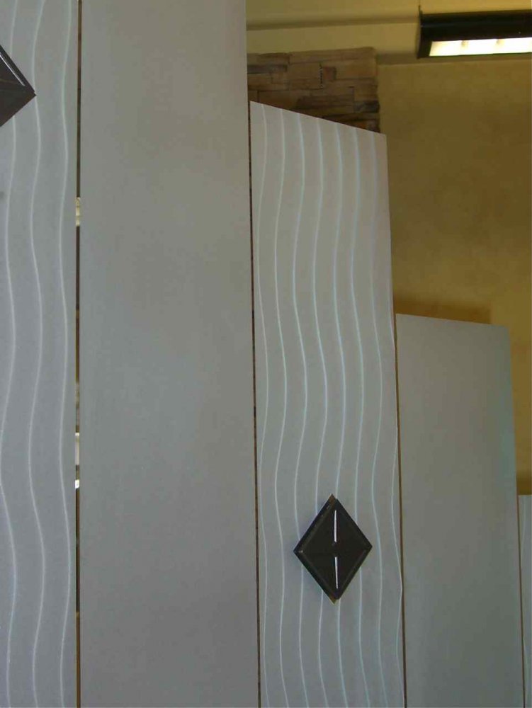 Obsure Glass Wave Front Door